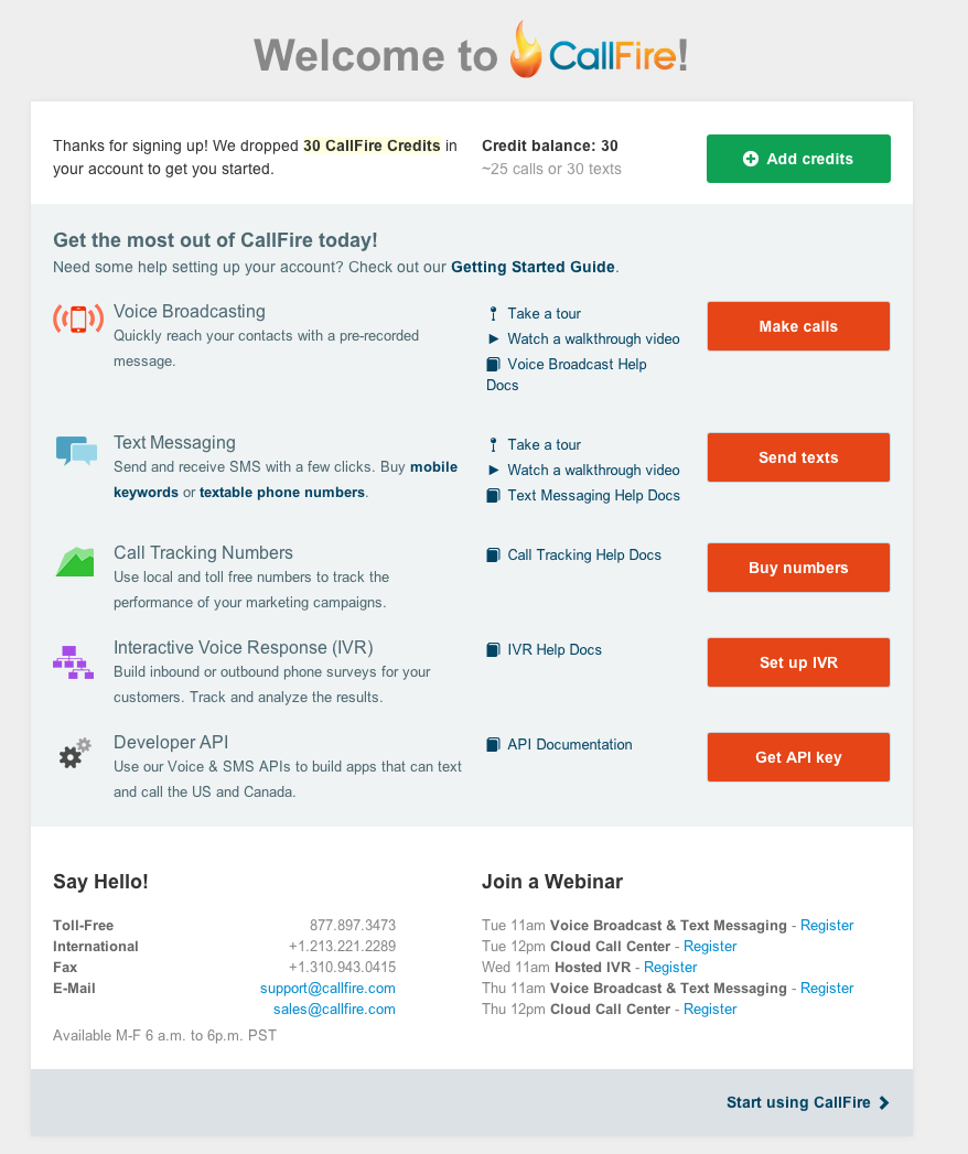 Welcome to CallFire! | CallFire